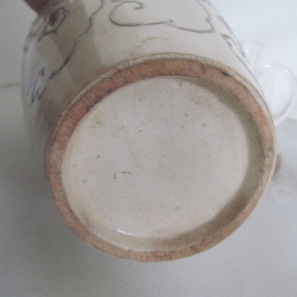 Art | Lovely Antique Blue Pottery Vase Large Blue Vase Lg Floral Vases ...